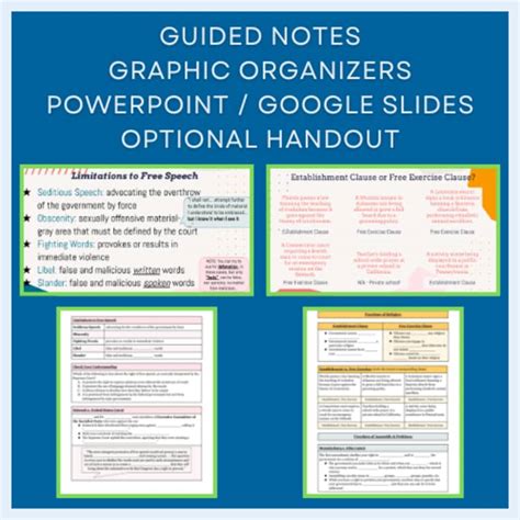 First Amendment Lesson Us Government And Politics By Prep Less Resources