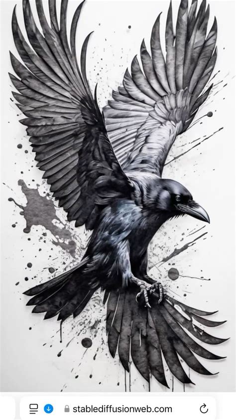 Pin By Pavel Argat On Идея татуировки Black Crow Tattoos Raven