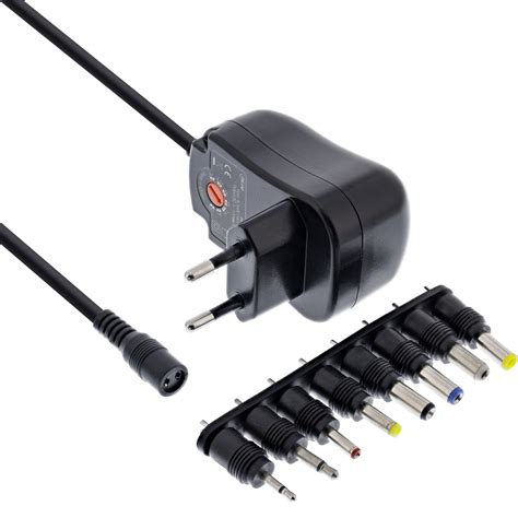Inline Universele Voedingsadapter 3 12v 12w 8 Pluggen