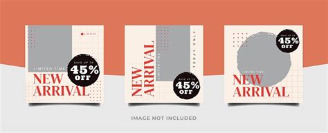 할인 프로모션 판매 및 특별 제공을위한 현대 패션 소셜 미디어 팩 템플릿 모바일 앱용 기하학적 추상적 패턴 프레임 프레임