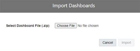 Import Dashboards