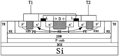 Bidirectional Silicon Controlled Rectifier Electrostatic Discharge Protection Structure And Soi