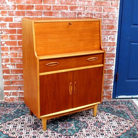 Antique Drop Front Secretary Desk Etsy