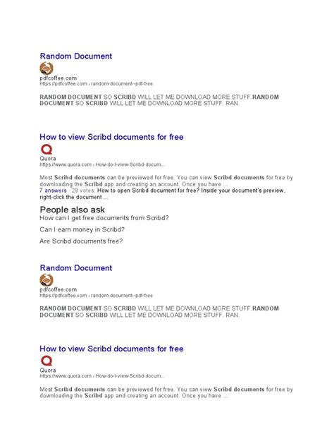 Random Document People Also Ask Pdf Scribd E Commerce