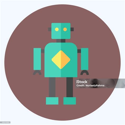 Icon Robotics Suitable For Data Analytics Symbol Flat Style Simple