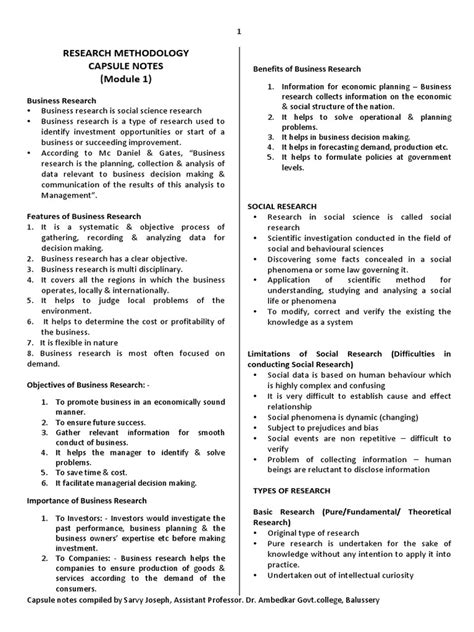 5th Sem Business Research Methods Pdf Hypothesis Experiment