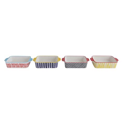Hand Stamped Stoneware Baker 4 Colors Roost T And Home Collection