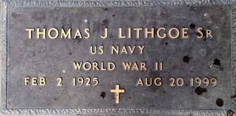 Thomas J Tommy Coach” Lithgoe Sr 1925 1999 Find A Grave Memorial