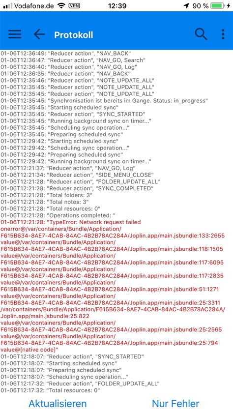 Cant Synchronize Using The Official Ios App · Issue 454 · Laurent22joplin · Github