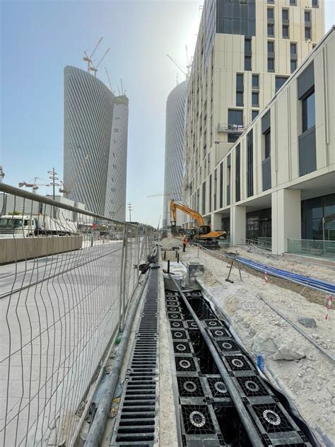 Capillary Break And Root Barrier Commercial Boulevard Qatar Abg Geosynthetics