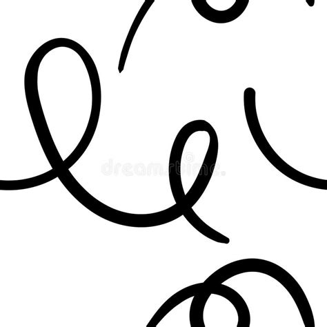 Abstract Vector Seamless Pattern With Lines Circles And Zigzags Black And White Background