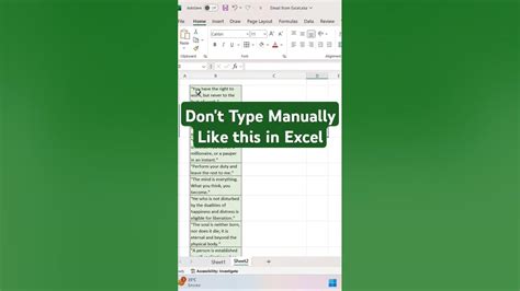 Dont Type Manually In Excel‼️instead Use Amazing Trick Exceltips Exceltutorial Excel Shorts