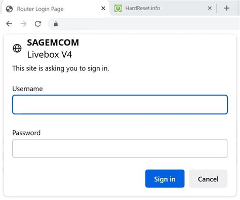 Sagemcom Livebox V Default Password How To Hardreset Info