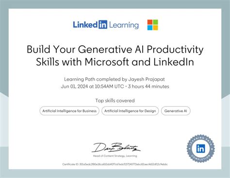 Learn Ai Productivity With Microsoft And Linkedin Jayesh Prajapat