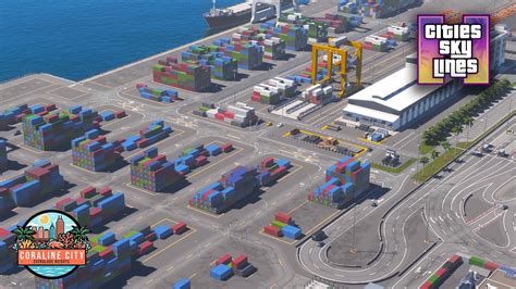 Building Realistic Cargo Port In Cities Skylines 2 Coral City Ep 24 Harbor Part 2 Youtube