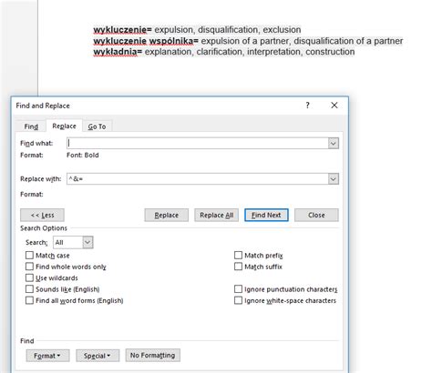 Regex MS Word Add A Character After Bold Super User
