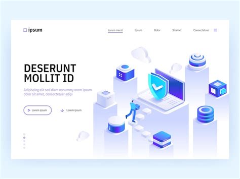 Premium Vector Blockchain Data Security Online Server Protection