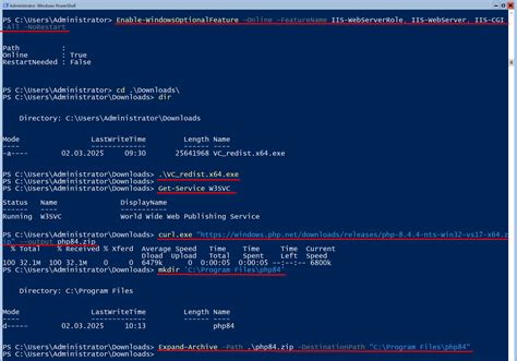 Iis Mit Php 8x Auf Windows 11 Und Server 2025 Core Installieren