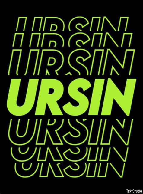 Ursin Modern Stroke Text Effect Generator