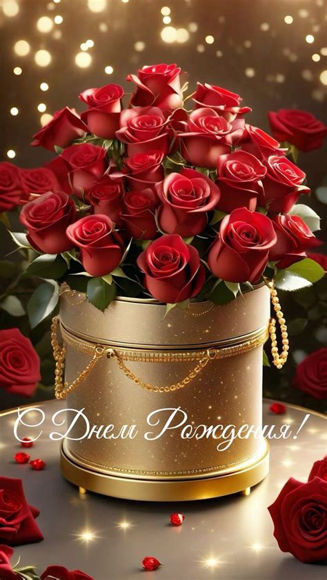 Pin By Анна В Anna V On Праздники авторские работы Birthday Wishes Flowers Happy Birthday