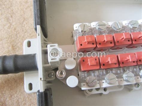 outdoor 10 pairs terminal box with over voltage protection stub module