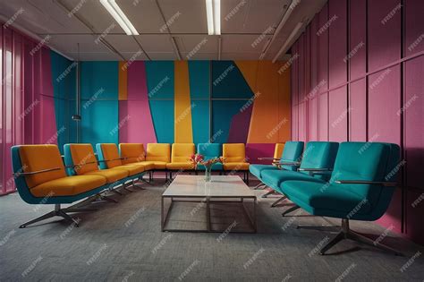 Bright Meeting Room With Modular Seating Premium Ai Generated Image Bright Meeting Room With Modular Seating Premium Ai Generated Image