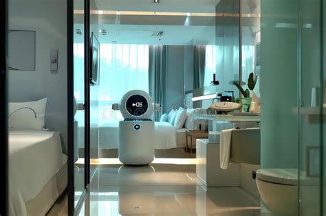 Smart Home Robot Automating Hotel Room Services For Enhanced Guest