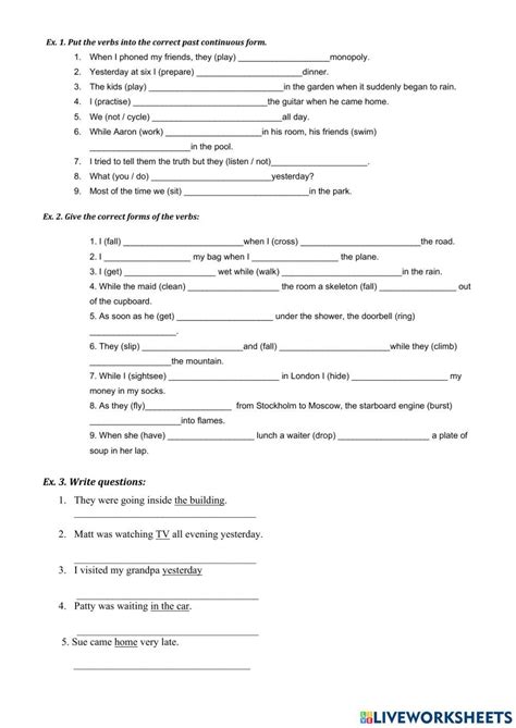 Simple Past Vs Past Continuous Esl Worksheet By Giovanni