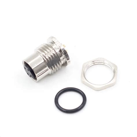 M12 Pcb Panel Mount Connector China Supplier M12 4 Pin Pcb Connector Manufacturer China M12 5