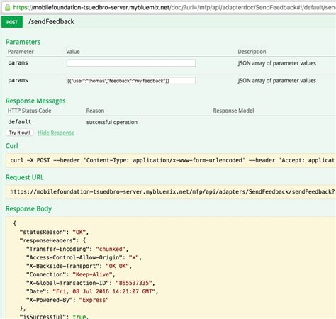 How To Use Post With Javascript Adapter From A Cordova App Stack