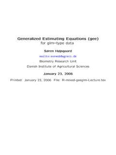 Generalized Estimating Equations Gee For Generalized Estimating Equations Gee For Pdf