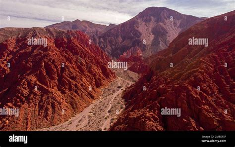 The Quebrada De La Senoritas Desertic Valley In Uquia Village At Quebrada De Humahuaca Jujuy