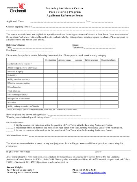 Fillable Online Applicant Reference Form Fax Email Print Pdffiller