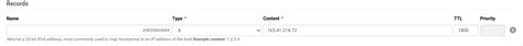 Adding An A Record To A Dns Templatedns Zone Realtime Register