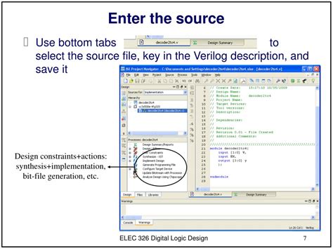ppt xilinx nexys2 verilog tutorial for 2 to 4 decoder design powerpoint presentation id 9706605