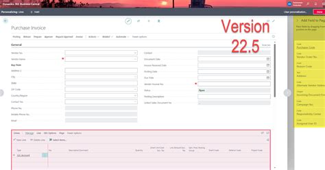 Add Field To Page All Fields Preview Dynamics 365 Business Central V23