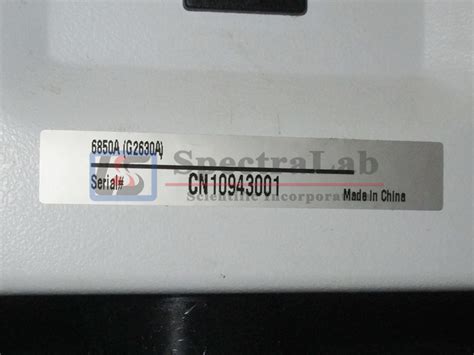 Agilent 6850A G2630A Network GC System With FID Spectralab Scientific Inc