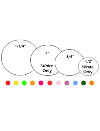 Color Coded Circle Labels Permanent Adhesive On Rolls Autostatcorp