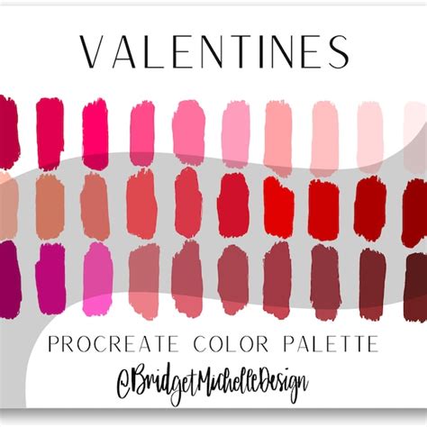 Procreate Color Palette Color Palette Color Swatches Color Chart Procreate Tool Color Hex Codes