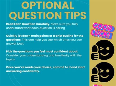 Optional Question Tips Teaching Resources