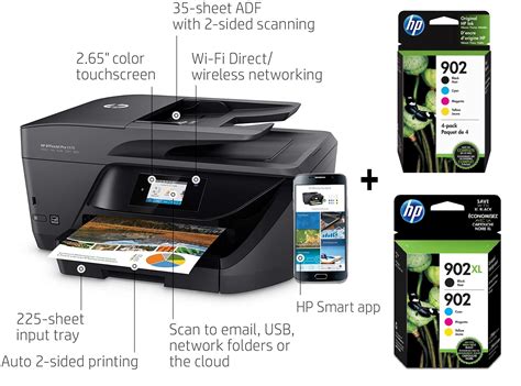 Tec Hp Officejet Pro Wireless Inkjet Multifunction Printer Walmart Com