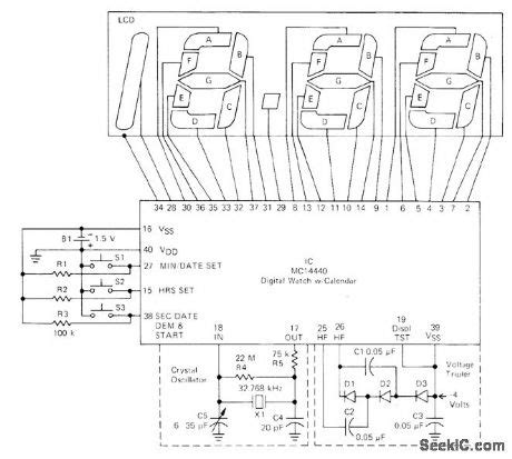 15 V LCD LED And Light Circuit Circuit Diagram SeekIC Com