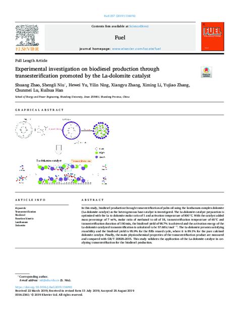 Pdf Experimental Investigation On Biodiesel Production Through Simultaneous Esterification And