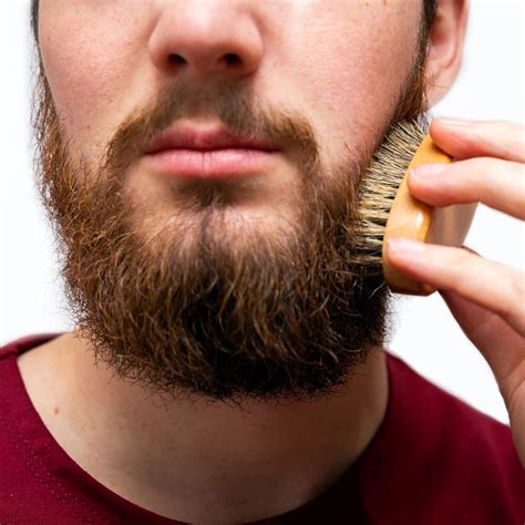 Beard Comb Brush Set Natural Boar Bristle Brush And Dual Action Wood Beard Combs With Velvet