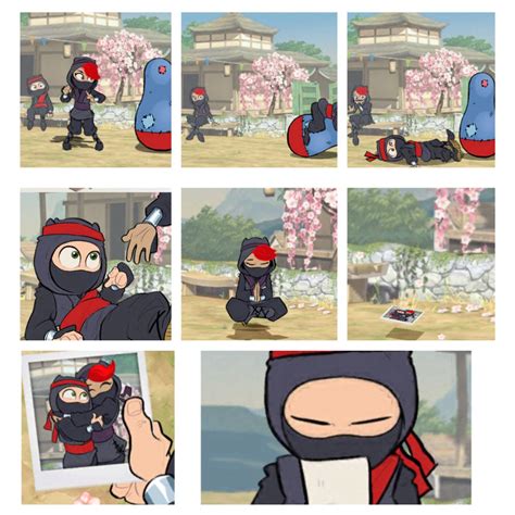 Clumsy Ninja Kira Story Cute App Silly Images Comic Art