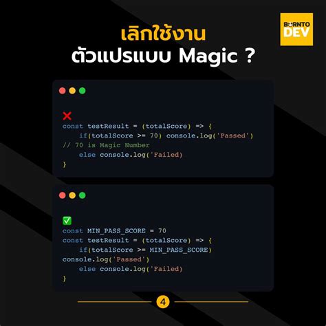borntodev 🔥 การเขียนโค้ดให้ดีนอกจากจะต้องทำงานได้ถูกต้องแล้ว อีก