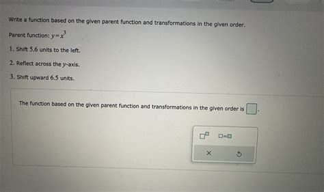 Solved Check All Answers That Apply The Graph Is Symmetric