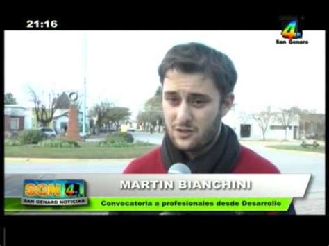 Martín Bianchini Desarrollo Social San Genaro Noticias 15 07 2016