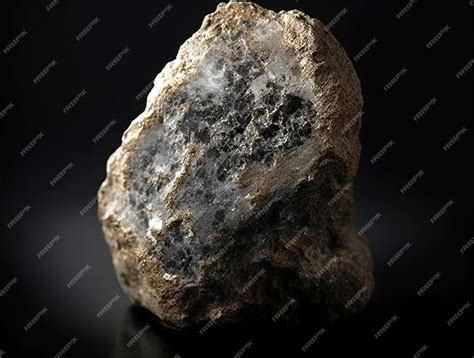 Premium Photo Dickite Is A Rare Precious Natural Stone On A Black