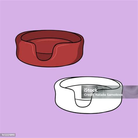 사진 세트 개를위한 빨간 쓰레기 편안한 부드러운 체이스 롱큐 만화 스타일의 벡터 일러스트 레이 션 0명에 대한 스톡 벡터 아트 및 기타 이미지 Istock